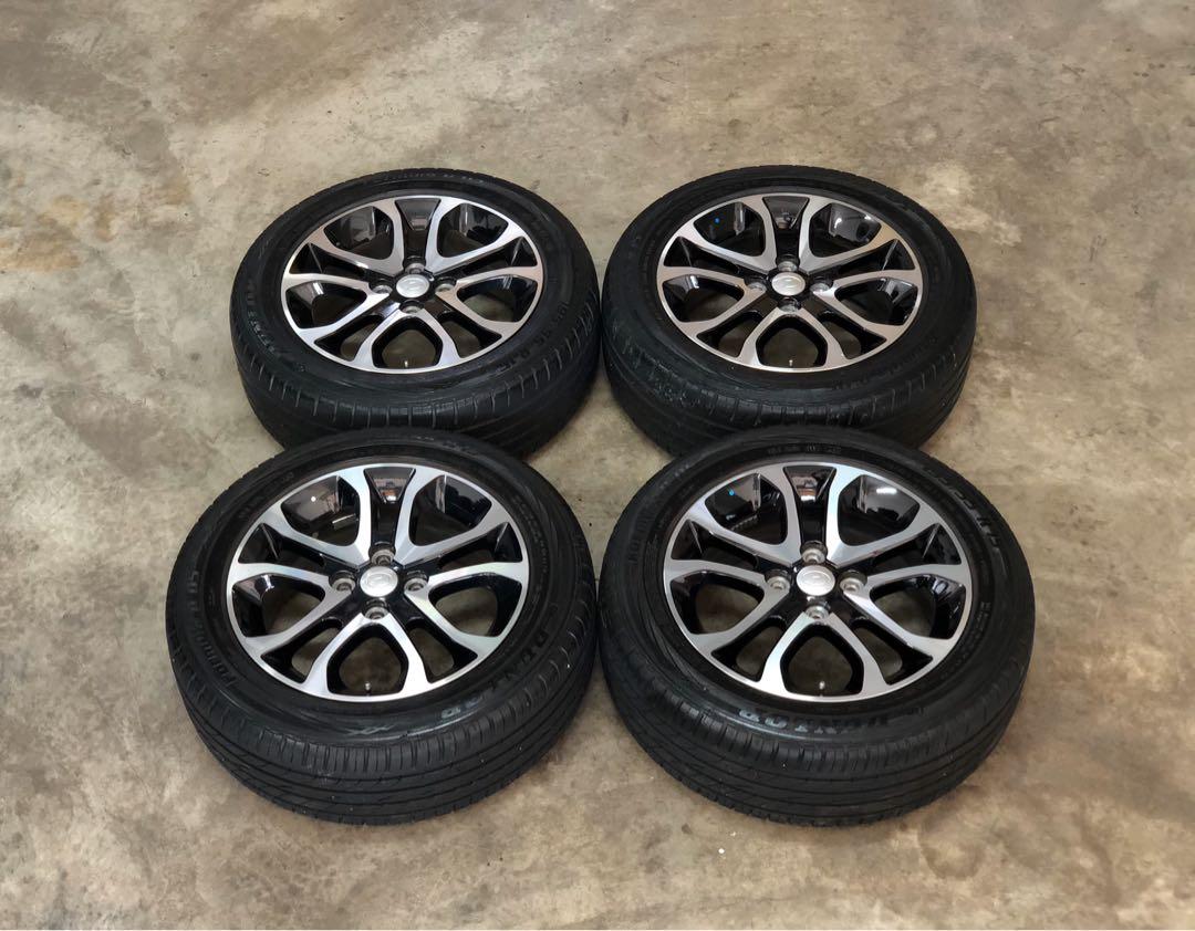 PERODUA ORIGINAL SE 15 rim tyre myvi alza bezza axia viva kenari kelisa ...