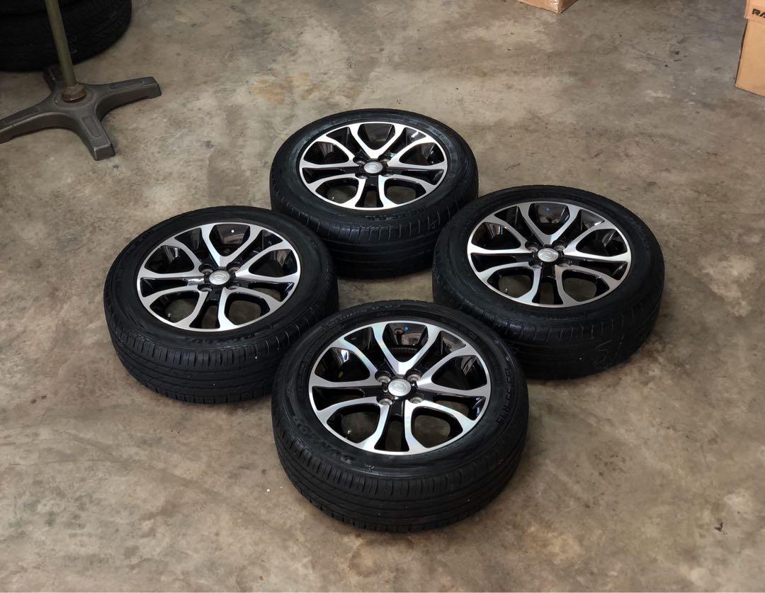PERODUA ORIGINAL SE 15 rim tyre myvi alza bezza axia viva kenari kelisa ...
