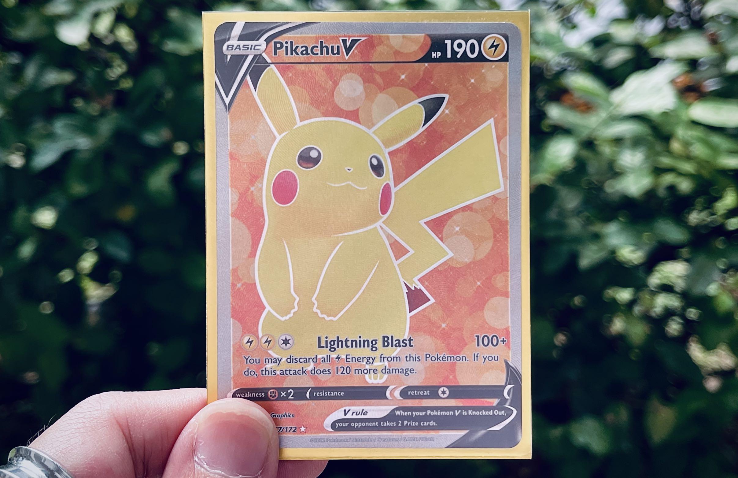 Pikachu Full Art - Brilliant Stars Series, Hobbies & Toys, Toys & Games ...