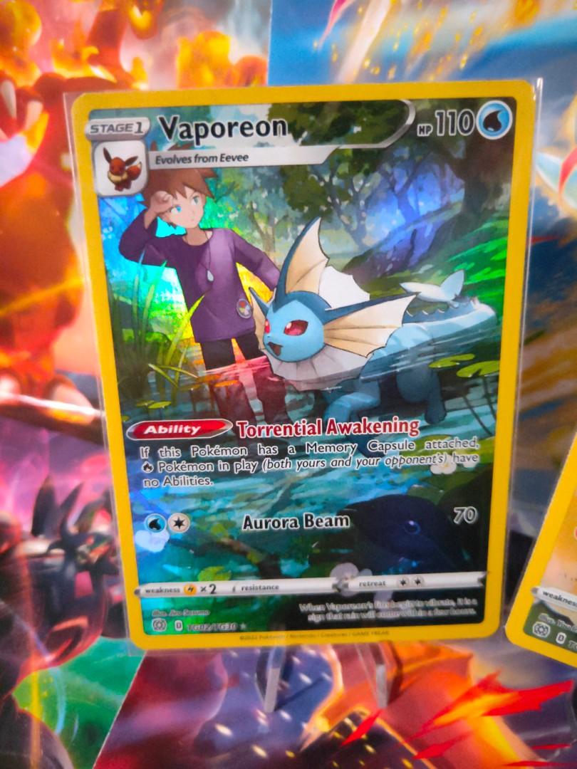 Pokemon TCG - Pokemon Cards Vaporeon Flareon Trainer Gallery Cards ...