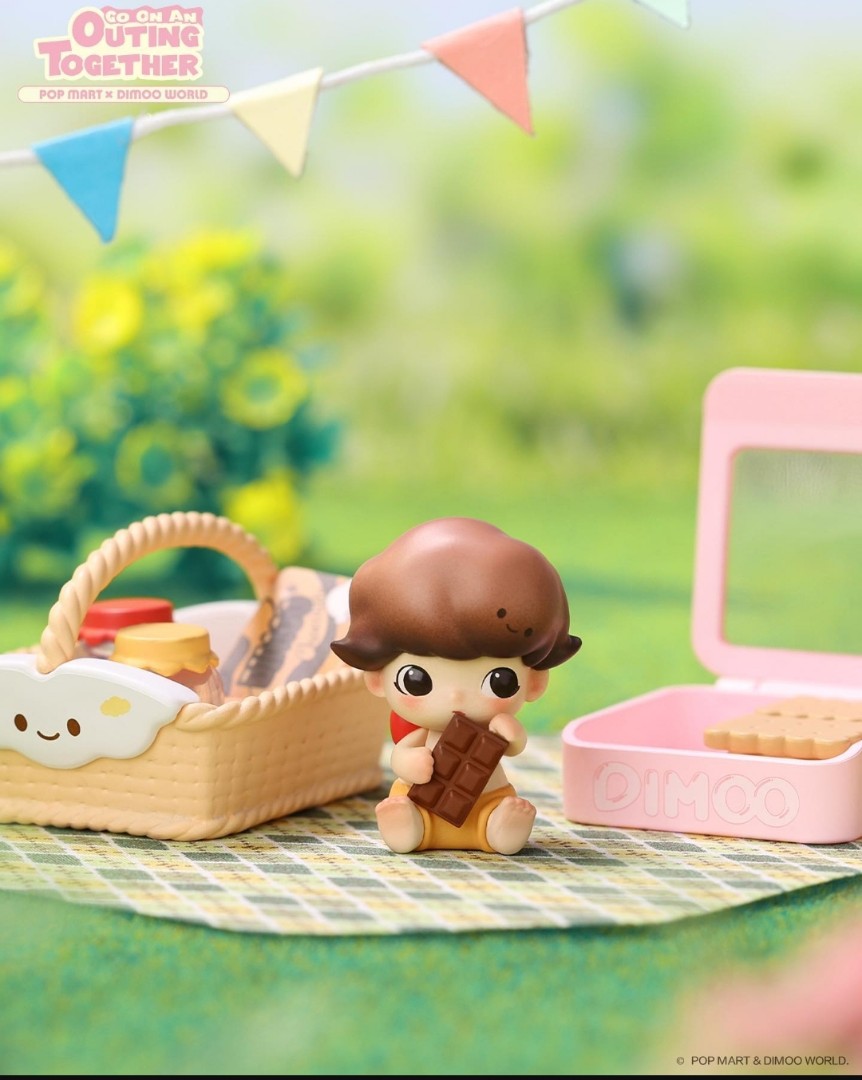 Pop mart Dimoo - (Rich Picnic Basket) Go on an outing together, Hobbies ...