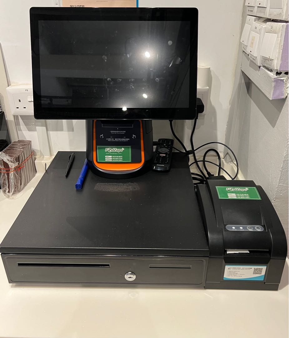 POS desktop with cashier machine, Computers & Tech, Office & Business ...