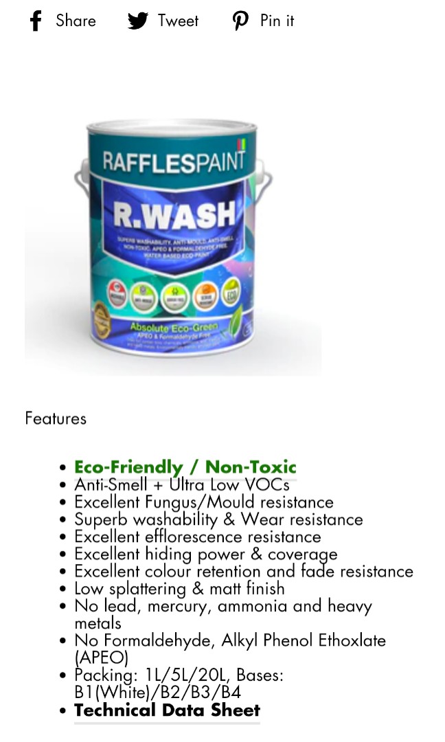 Raffles Paint for sale, Furniture & Home Living, Cleaning & Homecare ...