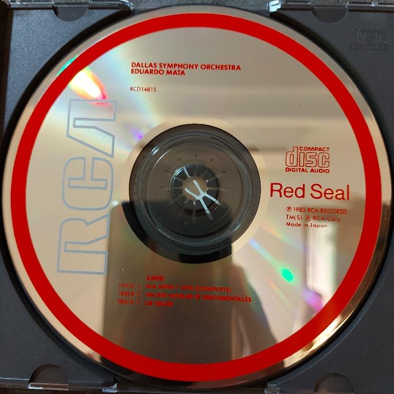 RCA red seaL．eduardo mata - RAVEL 精選 CD (83年 日本克字版) 無 iFPi, 興趣及遊戲, 音樂、樂器 & 配件, 音樂與媒體 - CD 及 DVD ...