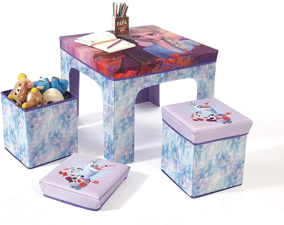 (readystock) Disney Frozen 2 3 Piece Collapsible Set with Storage Table ...