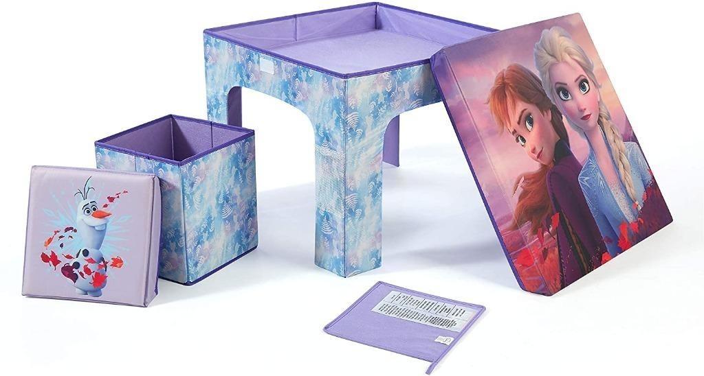 (readystock) Disney Frozen 2 3 Piece Collapsible Set with Storage Table ...