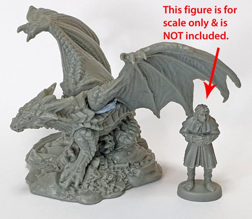 Reaper Bones 5 - Young Dragon on Treasure Pile Miniature for Dungeon ...