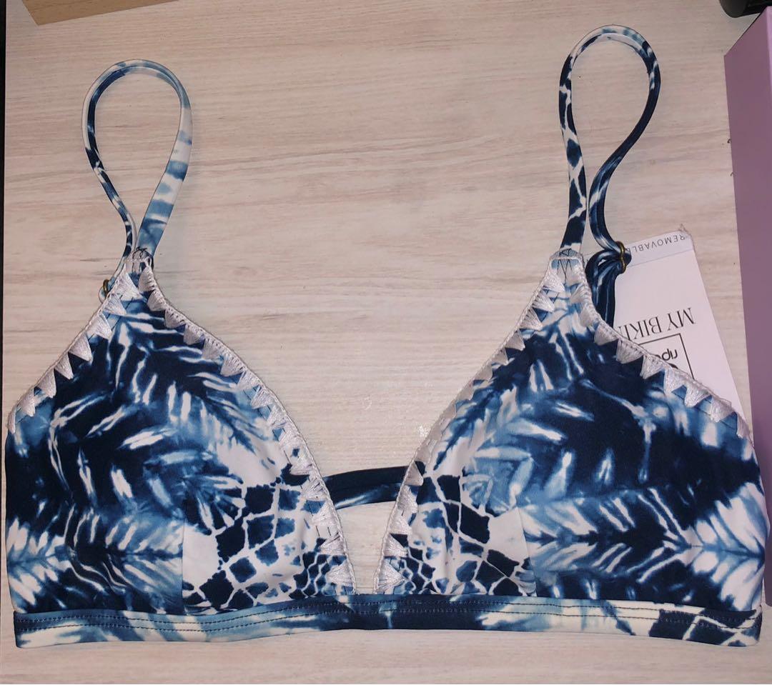 Ripcurl Tie Dye Stitch Fixed Triangle Bikini Top on Carousell