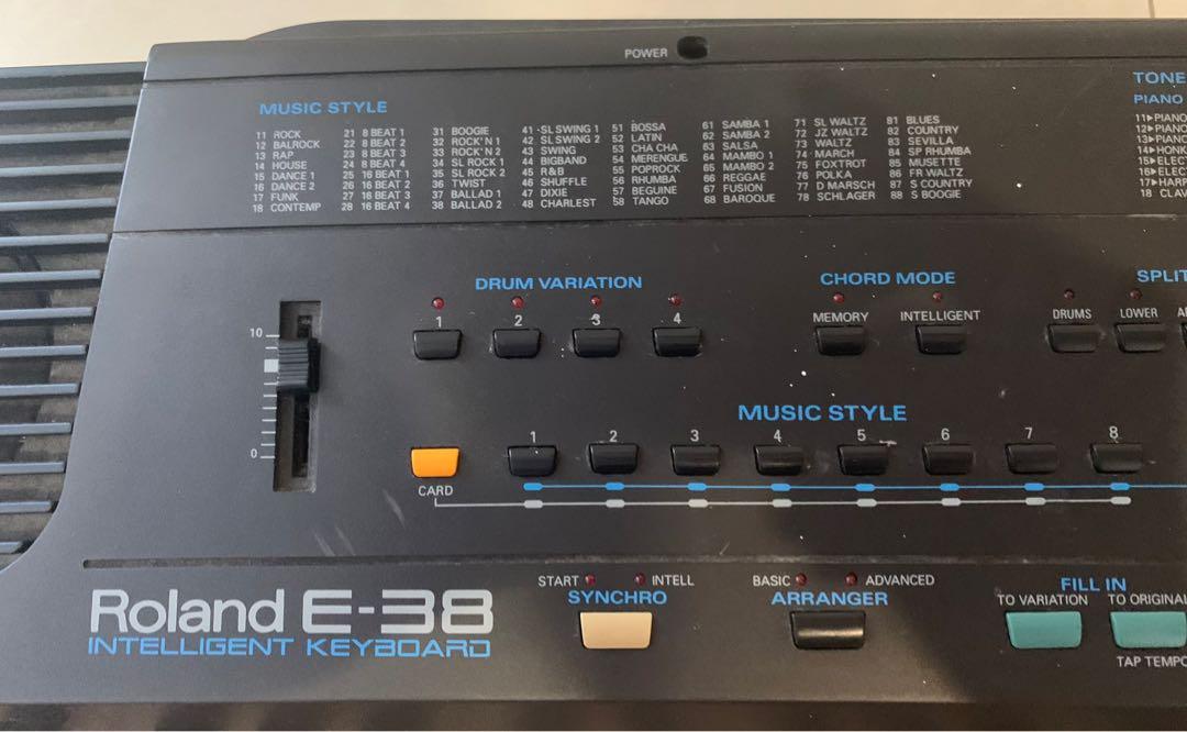 Roland Electronic Keyboard E38, Hobbies & Toys, Music & Media, Musical ...