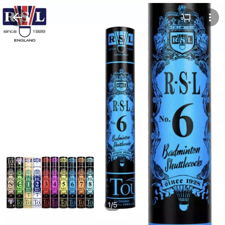 RSL 6 Shuttles, Sports Equipment, Sports & Games, Racket & Ball Sports ...