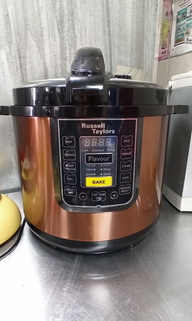 Russell Taylors Pressure Cooker 12L, TV & Home Appliances, Kitchen ...