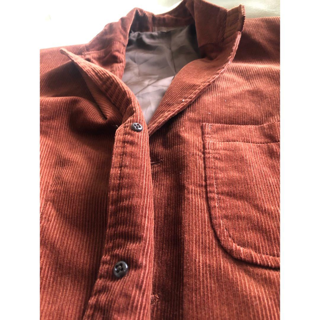 Rust Corduroy Jacket, Women's Fashion, Coats, Jackets and Outerwear on ...