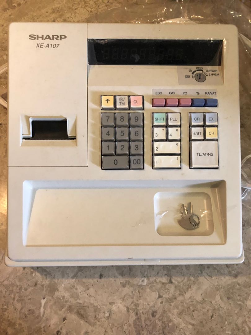 Sharp Cash Register XE A107, Computers & Tech, Office & Business ...