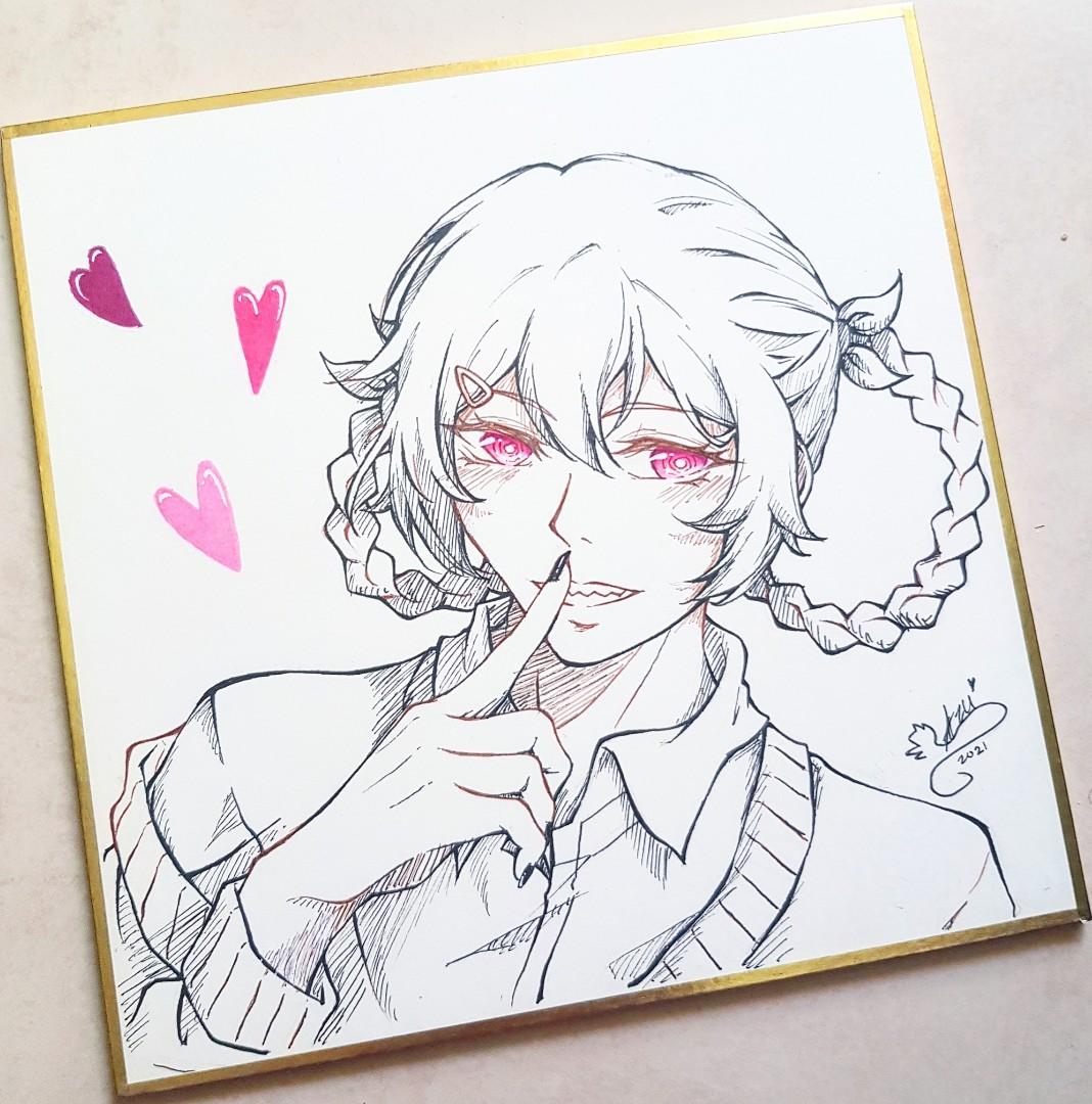 Shikishi Art Commission (Genshin Impact/Bungou Stray Dogs/Haikyuu/Tears ...