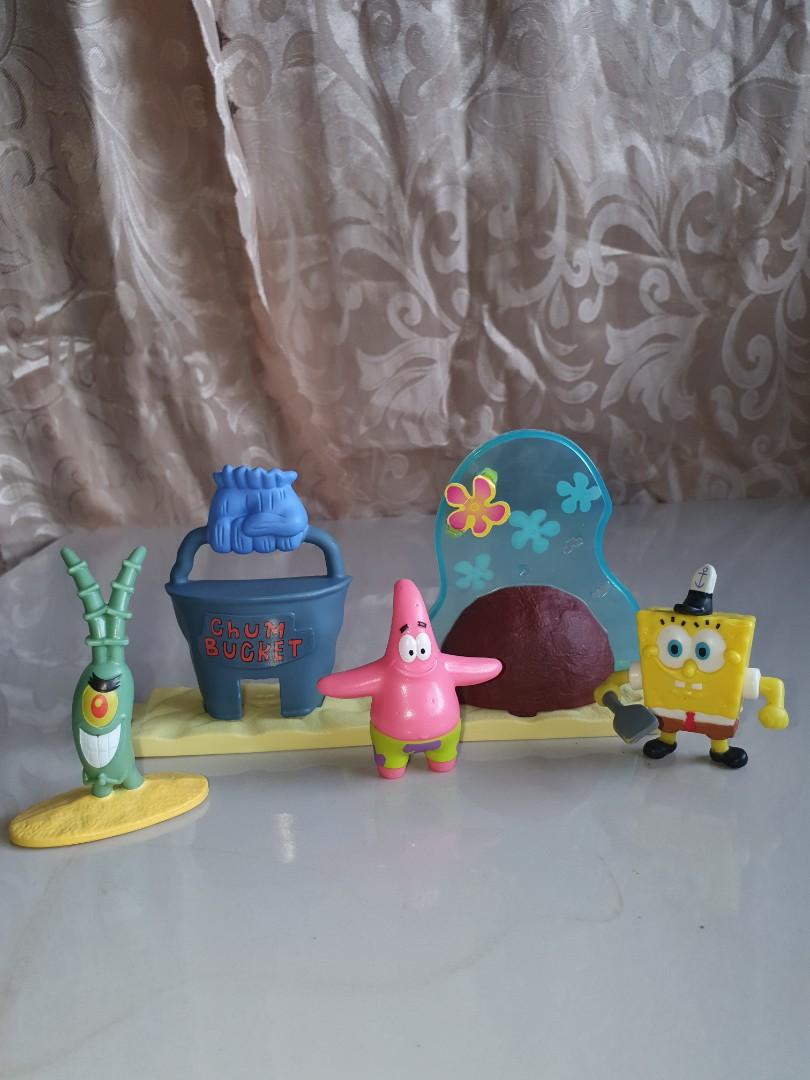 Sponge bob mcdo happy meal set, Hobbies & Toys, Toys & Games on Carousell