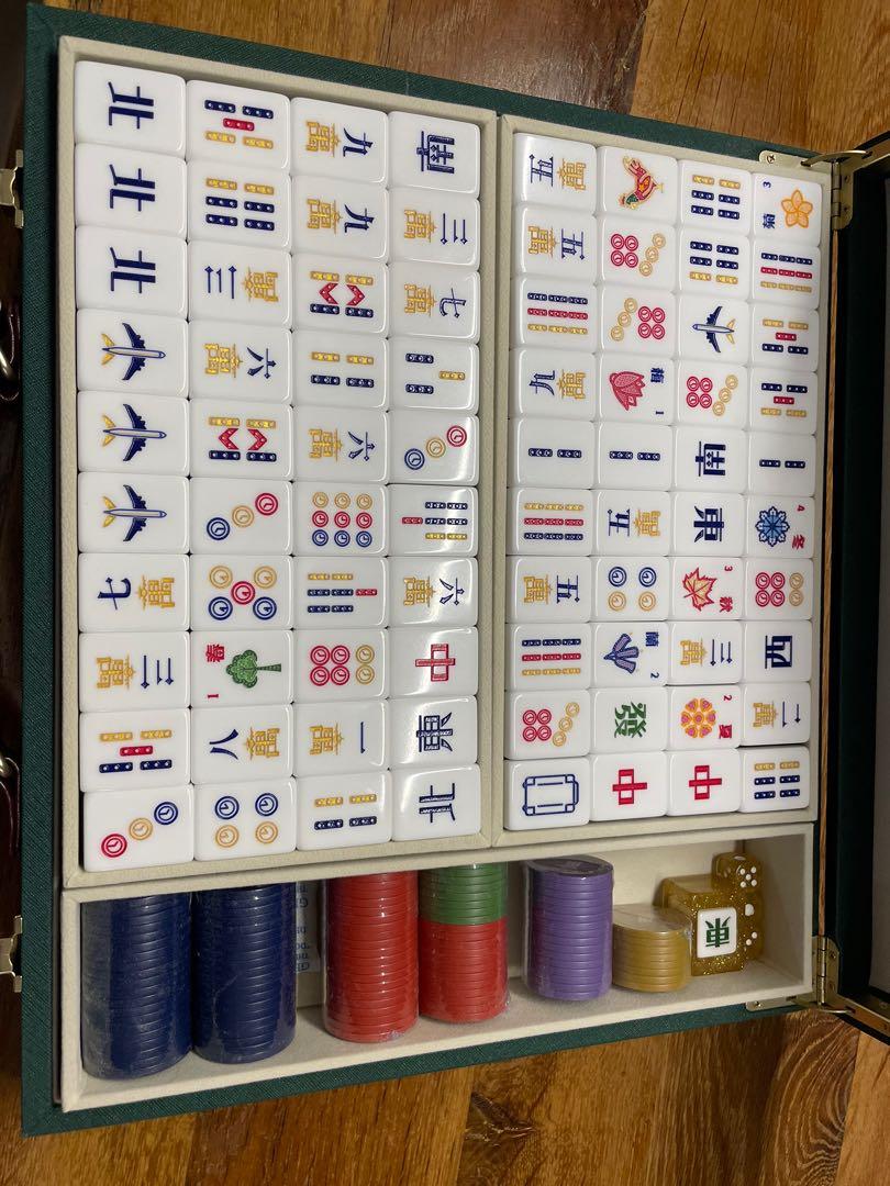 SQ Mahjong Set - Green (Used Once), Hobbies & Toys, Toys & Games on ...