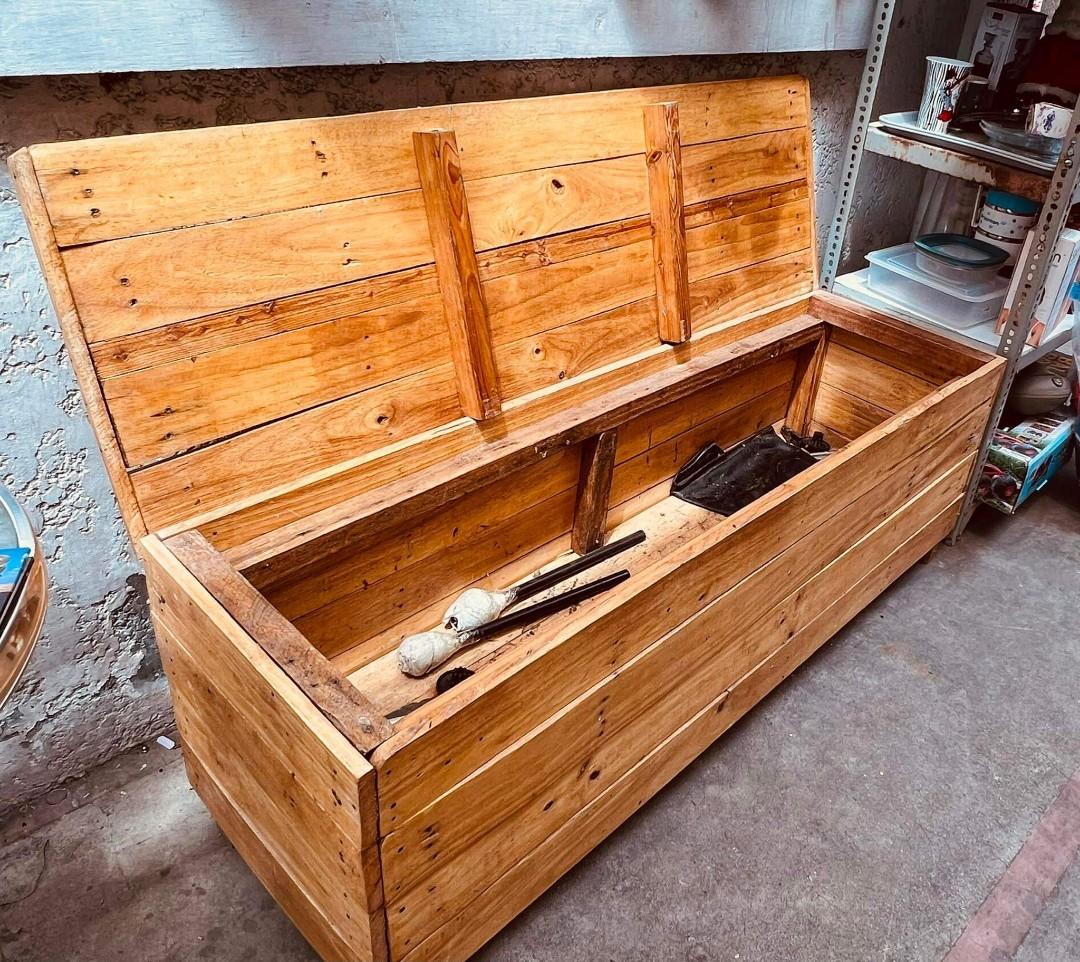 Wooden Storage box ( palochina), Furniture & Home Living, Furniture ...