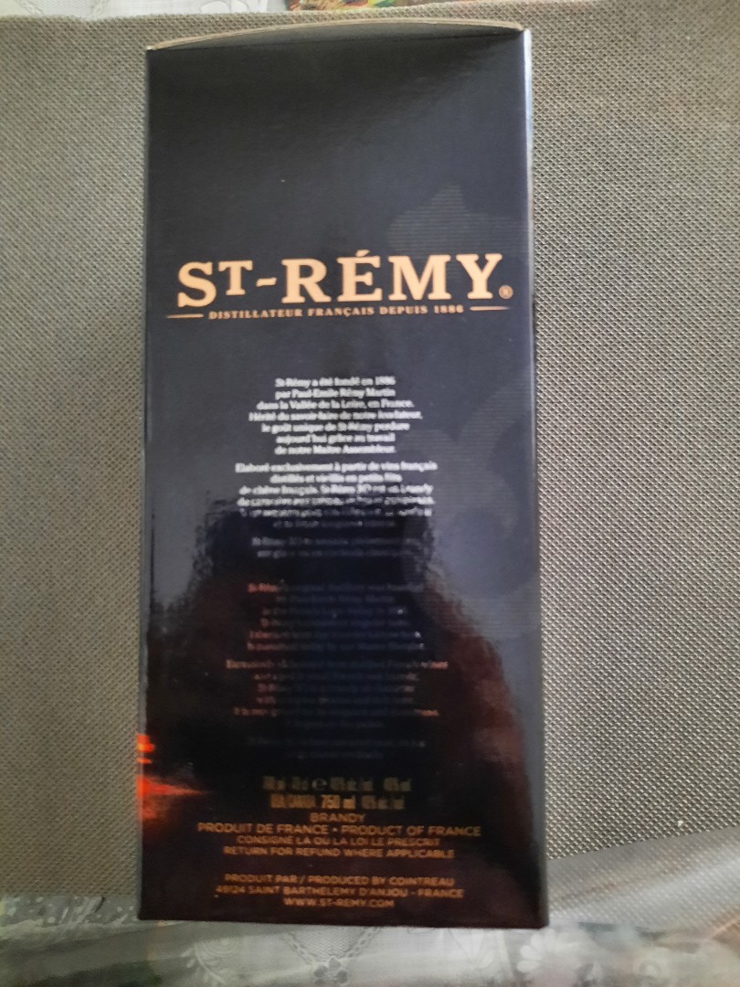 St.Remy extra old XO brandy, Food & Drinks, Alcoholic Beverages on Carousell