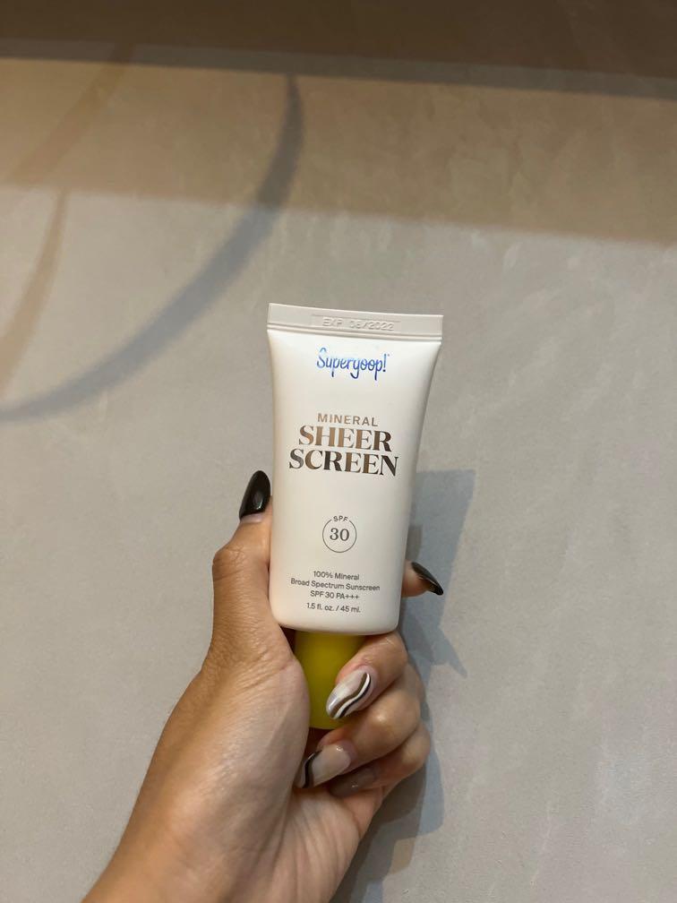 Supergoop Mineral Sheer Screen, Beauty & Personal Care, Face, Face Care ...
