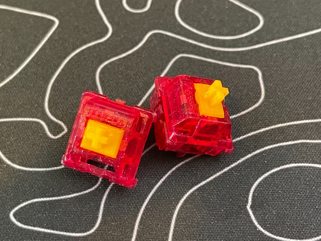 Tecsee Ruby Linear Switches x 90, 電腦＆科技, 電腦周邊及配件, 電腦鍵盤及相關產品 - Carousell