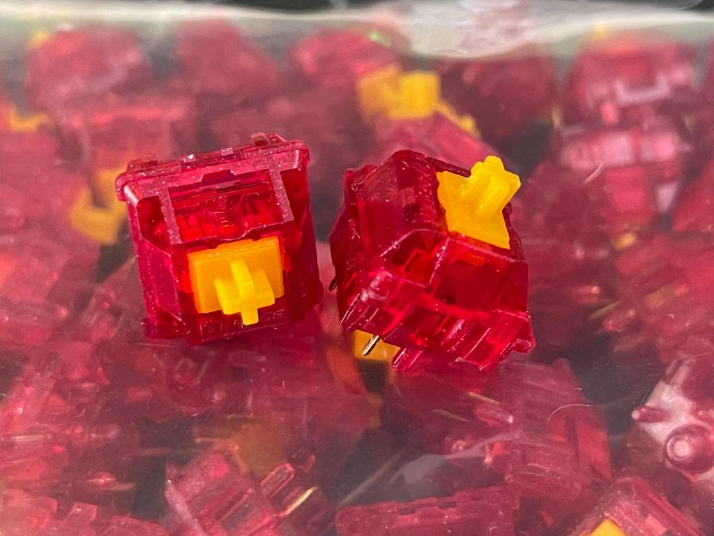Tecsee Ruby Linear Switches x 90, 電腦＆科技, 電腦周邊及配件, 電腦鍵盤及相關產品 - Carousell