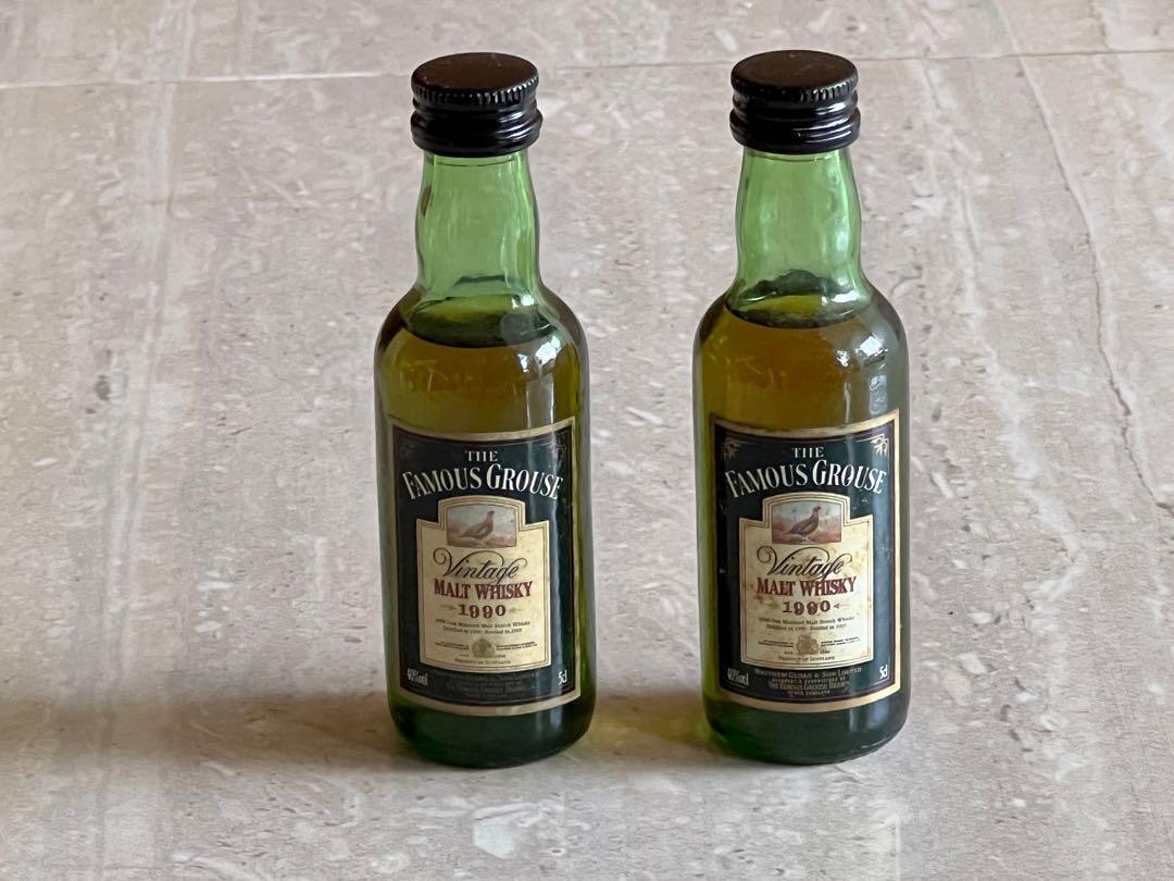 The Famous Grouse miniature malt whiskey, Food & Drinks, Alcoholic ...