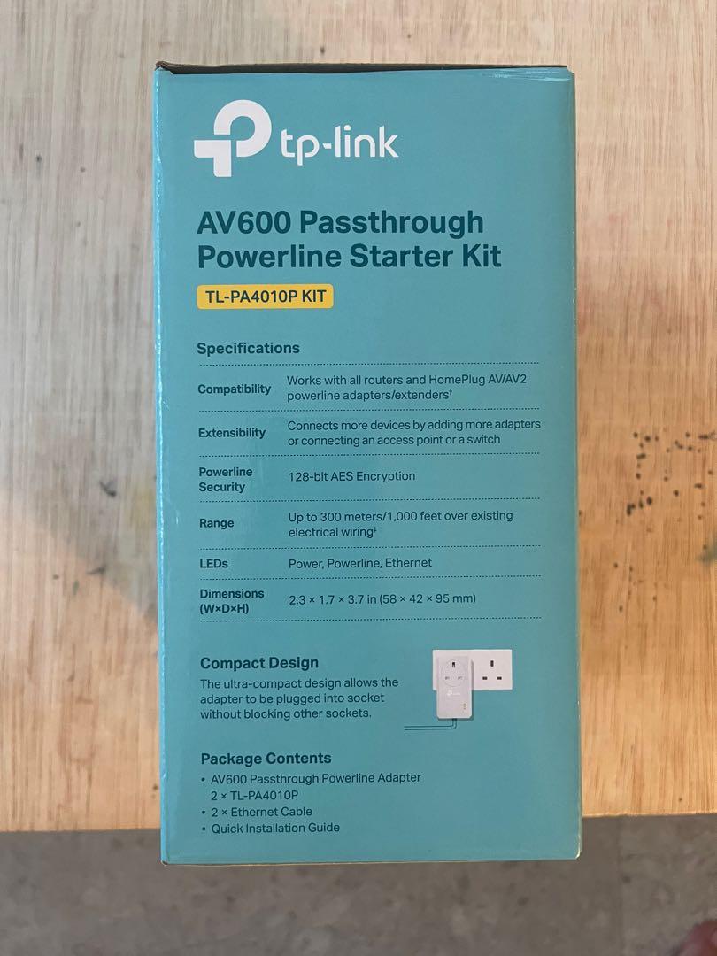 Tp-link Powerline pass through TP-PA4010P, Computers & Tech, Parts ...