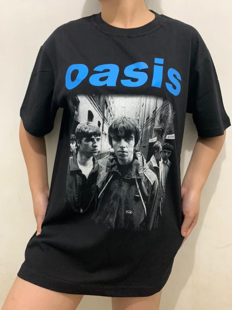 ts oasis bootleg, Fesyen Pria, Pakaian , Atasan di Carousell