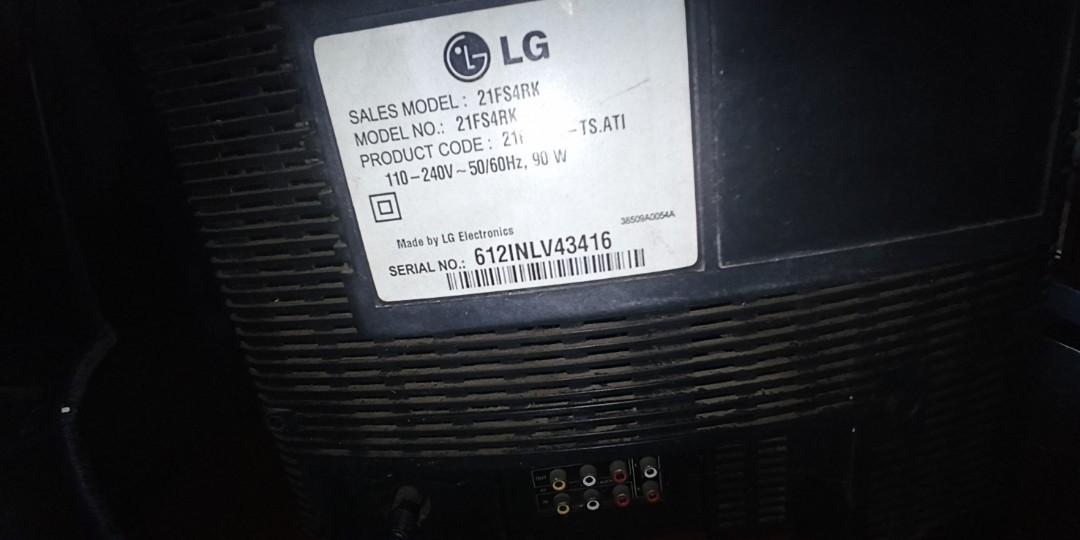 TV Tabung LG 21 inci Super Slim + STB Box, Elektronik, TV ...