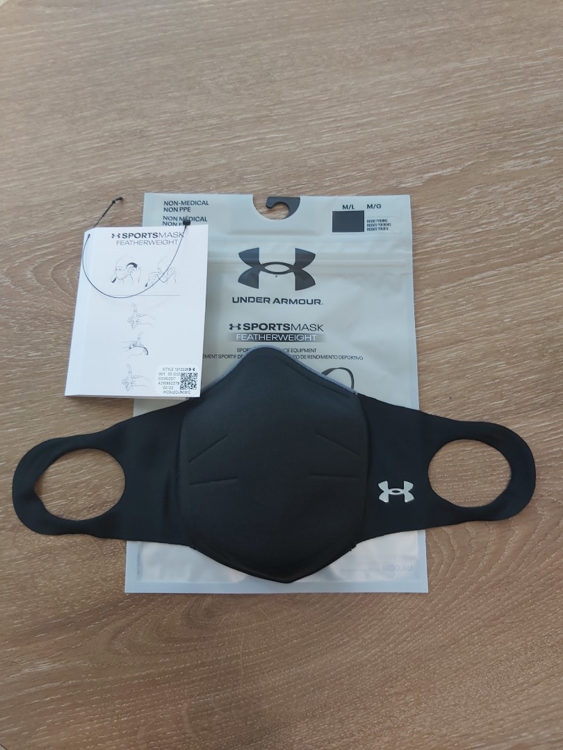 Under Armour Sports Mask v2 FeatherWeight, Health & Nutrition, Face ...