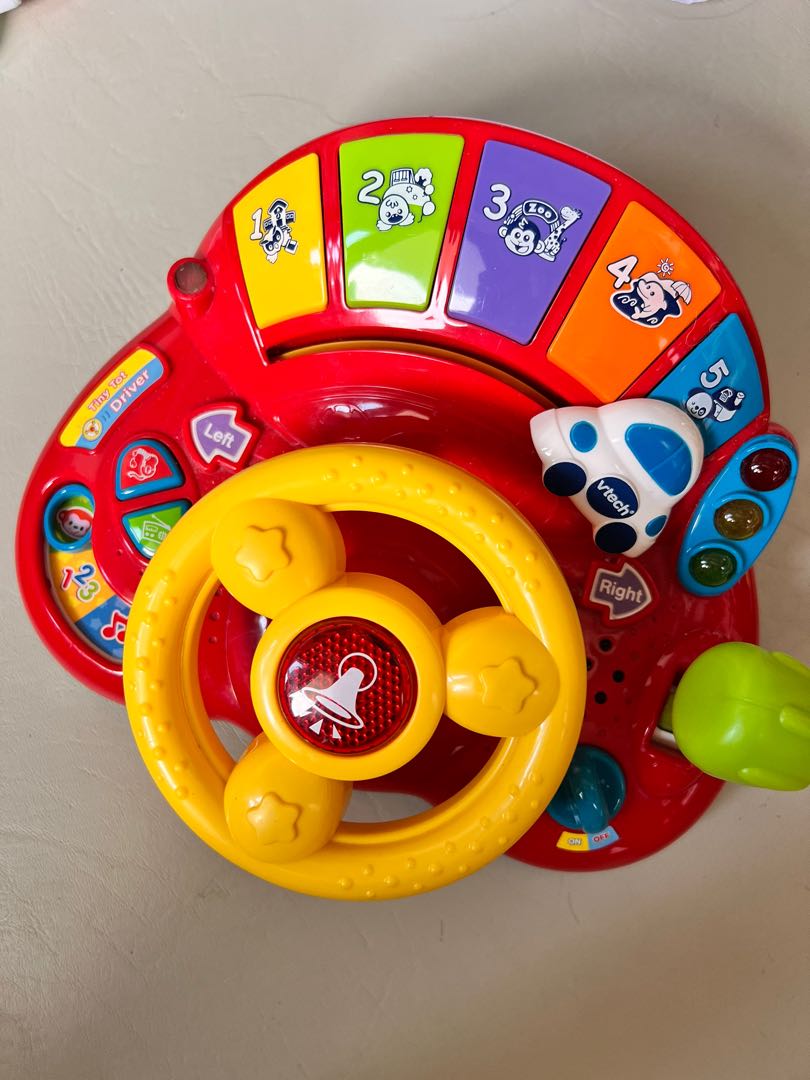 Vtech Tiny Tot Driver Toy, Babies & Kids, Infant Playtime on Carousell