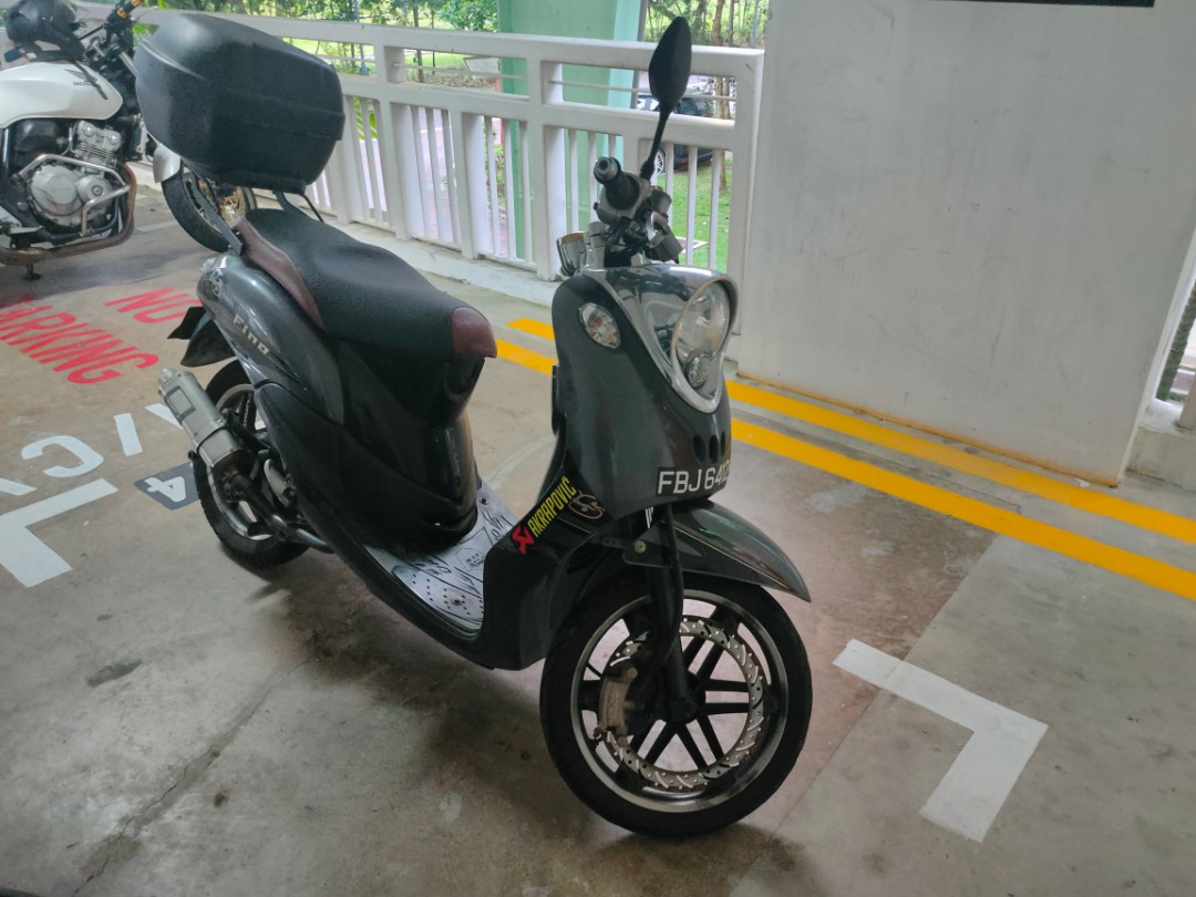 YAMAHA FINO 115 with Yoshi Exhaust Pipe, Motorcycles, Motorcycles for ...