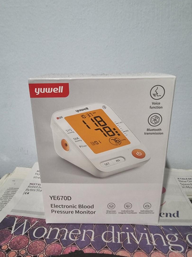 Yuwell Blood Pressure Monitor, Health & Nutrition, Health Monitors ...