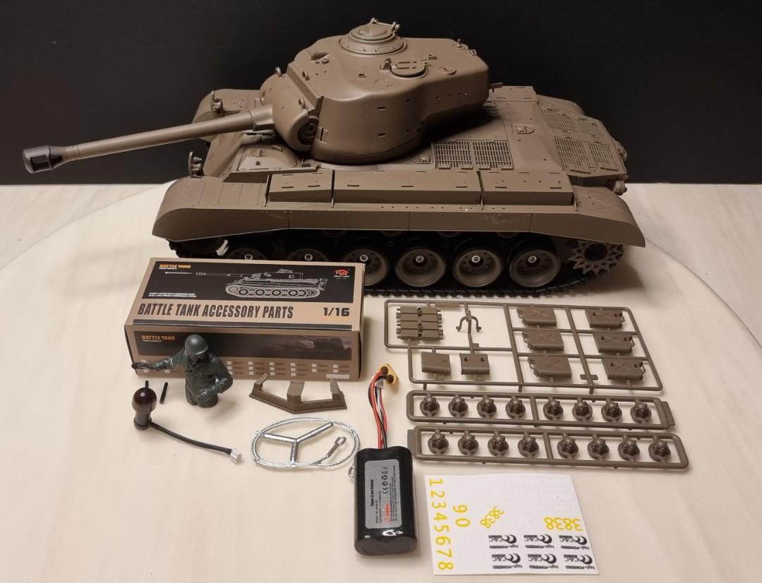 1:16 RC M26 Pershing Heavy Tank, Hobbies & Toys, Toys & Games on Carousell