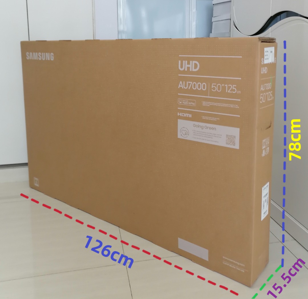 50" Samsung TV Empty Box With Styrofoam, TV & Home Appliances, TV ...