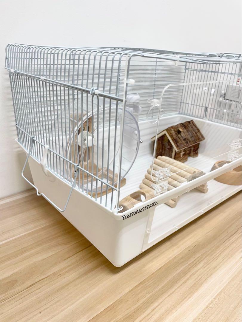 60cm Front Acrylic Hamster Bar Cage with Optional Toys & Accessories ...