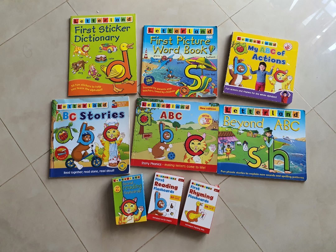 9X Letterland books flash cards, Hobbies & Toys, Books & Magazines ...