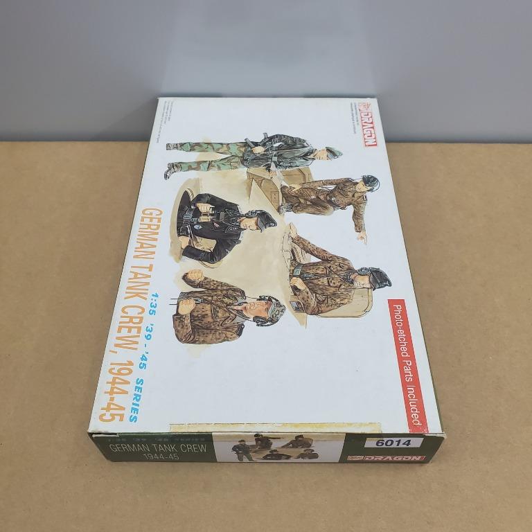 全新絕版 Dragon 威龍 6014 (1993年)-1/35-德國坦克乘員組 1944-45 / German Tank Crew ...