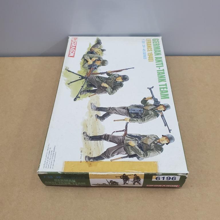 全新絕版 Dragon 威龍 6196 (2004年)-1/35-德國反坦克隊 / German Anti-Tank Team (France ...