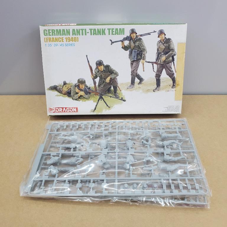 全新絕版 Dragon 威龍 6196 (2004年)-1/35-德國反坦克隊 / German Anti-Tank Team (France ...