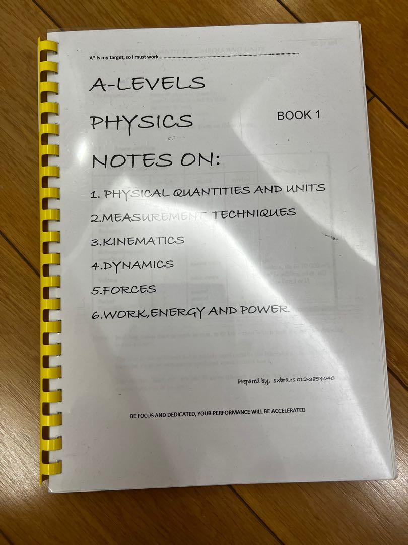 A level physics notes (AS), Hobbies & Toys, Books & Magazines ...