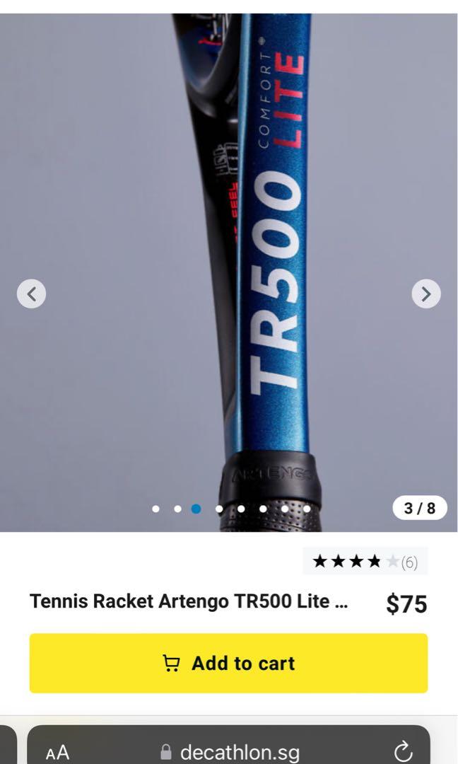 ARTENGO TR500 lite Tennis Racket, Sports Equipment, Sports & Games ...