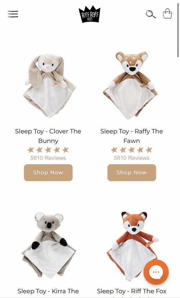 BNIB Riff Raff sleep toy direct from Australia, Babies & Kids, Infant ...