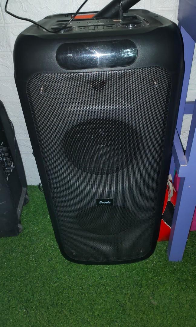 Brodu speaker 10 inch blutooth with wirelss mic, Audio, Soundbars ...