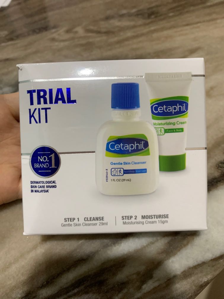 CETAPHIL TRIAL KIT GENTLE SKIN CLEANSER & MOISTURIZING CREAM, Beauty ...
