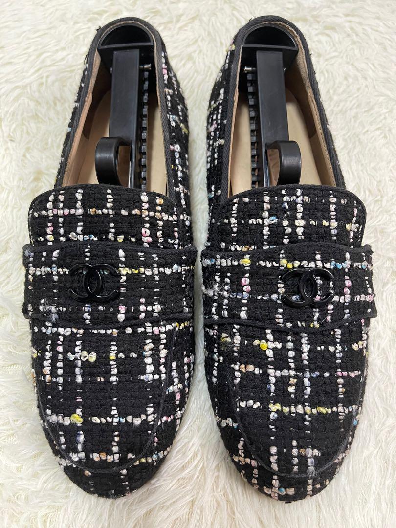 Chanel loafers tweed, Women's Fashion, Footwear, Loafers on Carousell