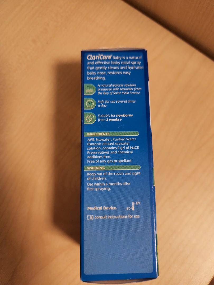 Claricare baby nasal spray, Health & Nutrition, Medical Supplies ...