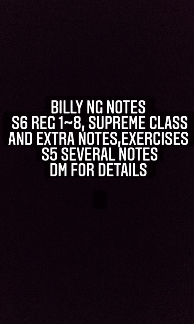 dse eng billy ng notes, 興趣及遊戲, 書本 & 文具, 書本及雜誌 - 補充練習 - Carousell