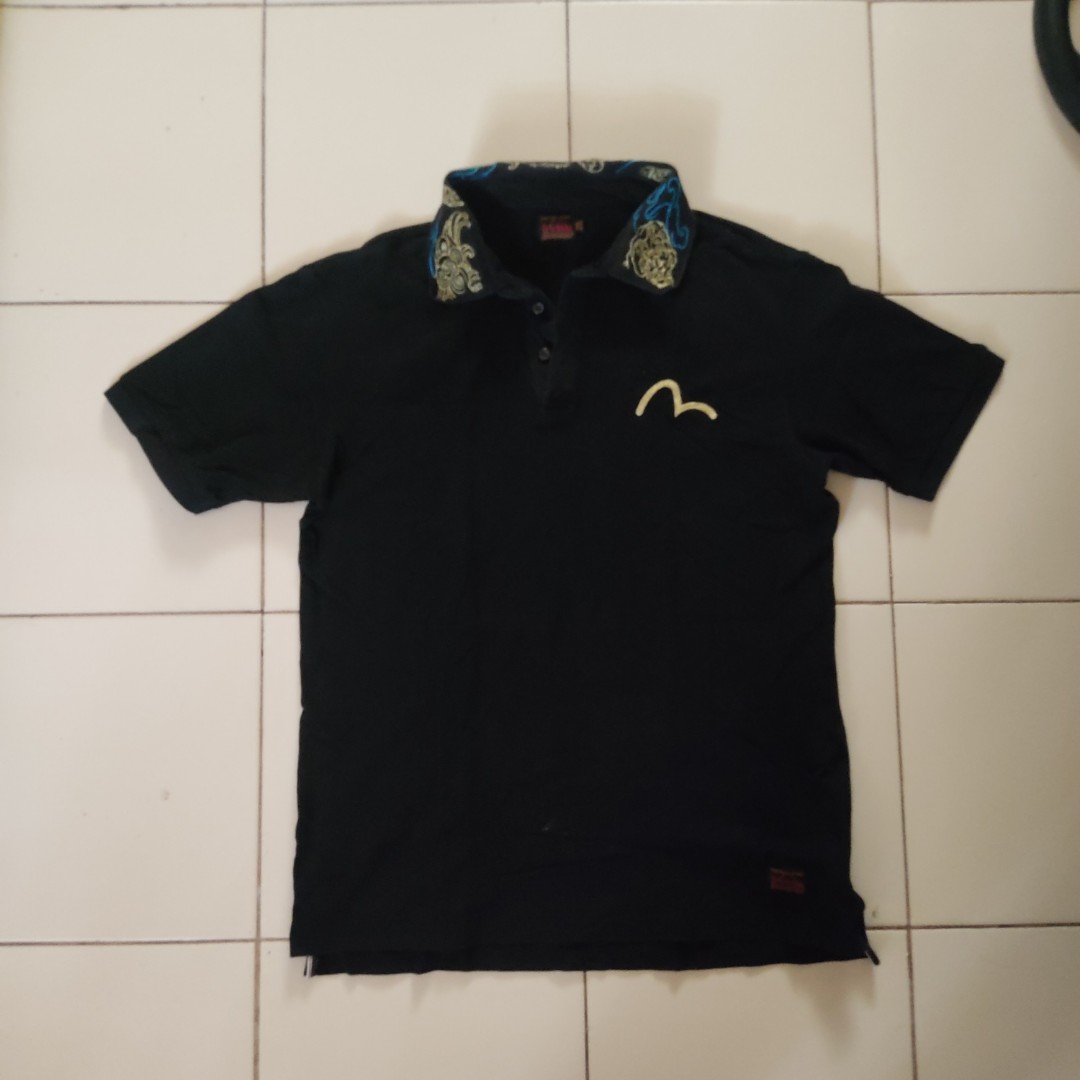 Evisu Custom Embroidered Polo Shirt, Men's Fashion, Tops & Sets ...
