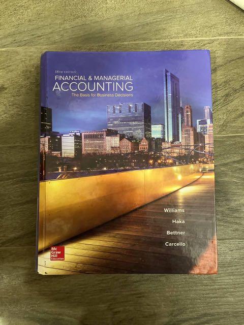 Financial & Managerial accounting (18th Edition) textbook, Hobbies & Toys, Books & Magazines ...